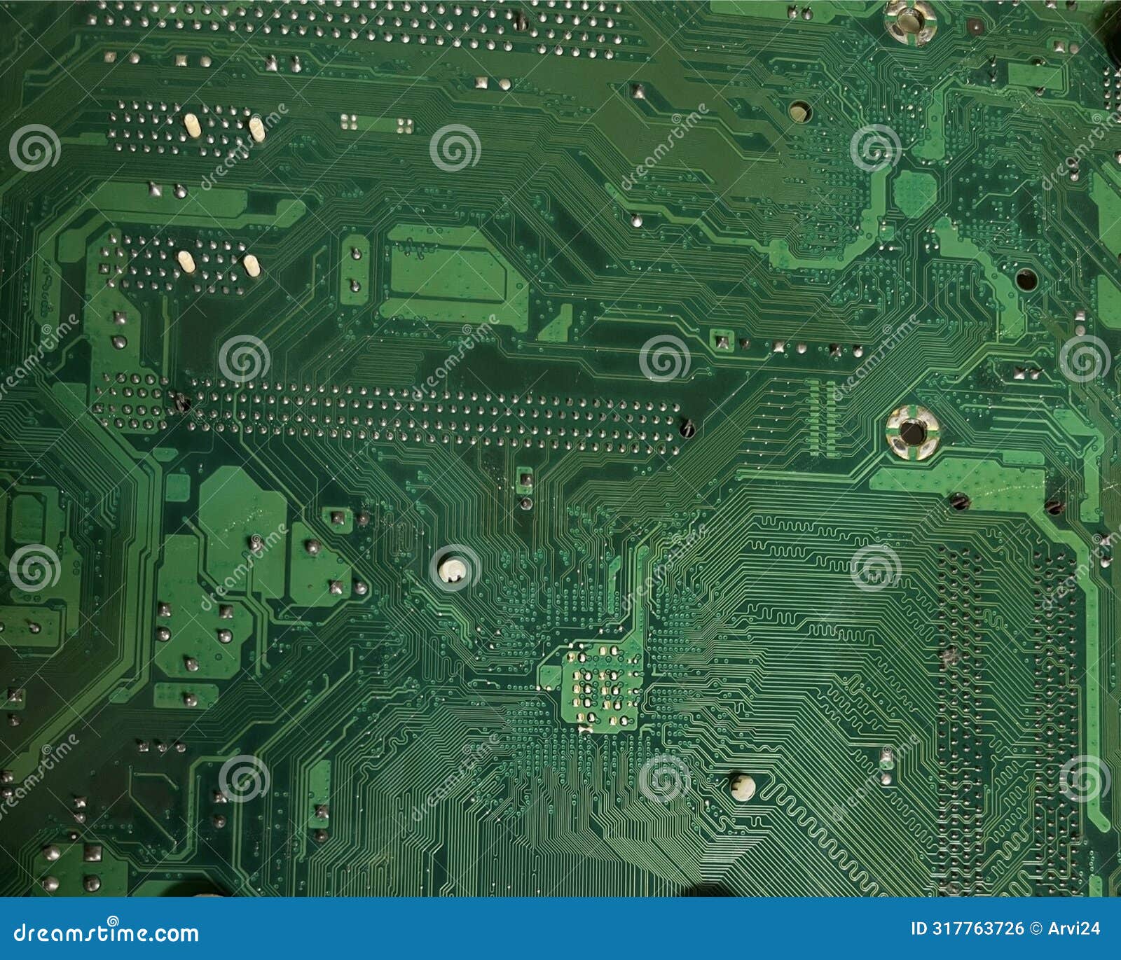 Closer View of a Internal Processing Machine Chip Stock Photo - Image ...