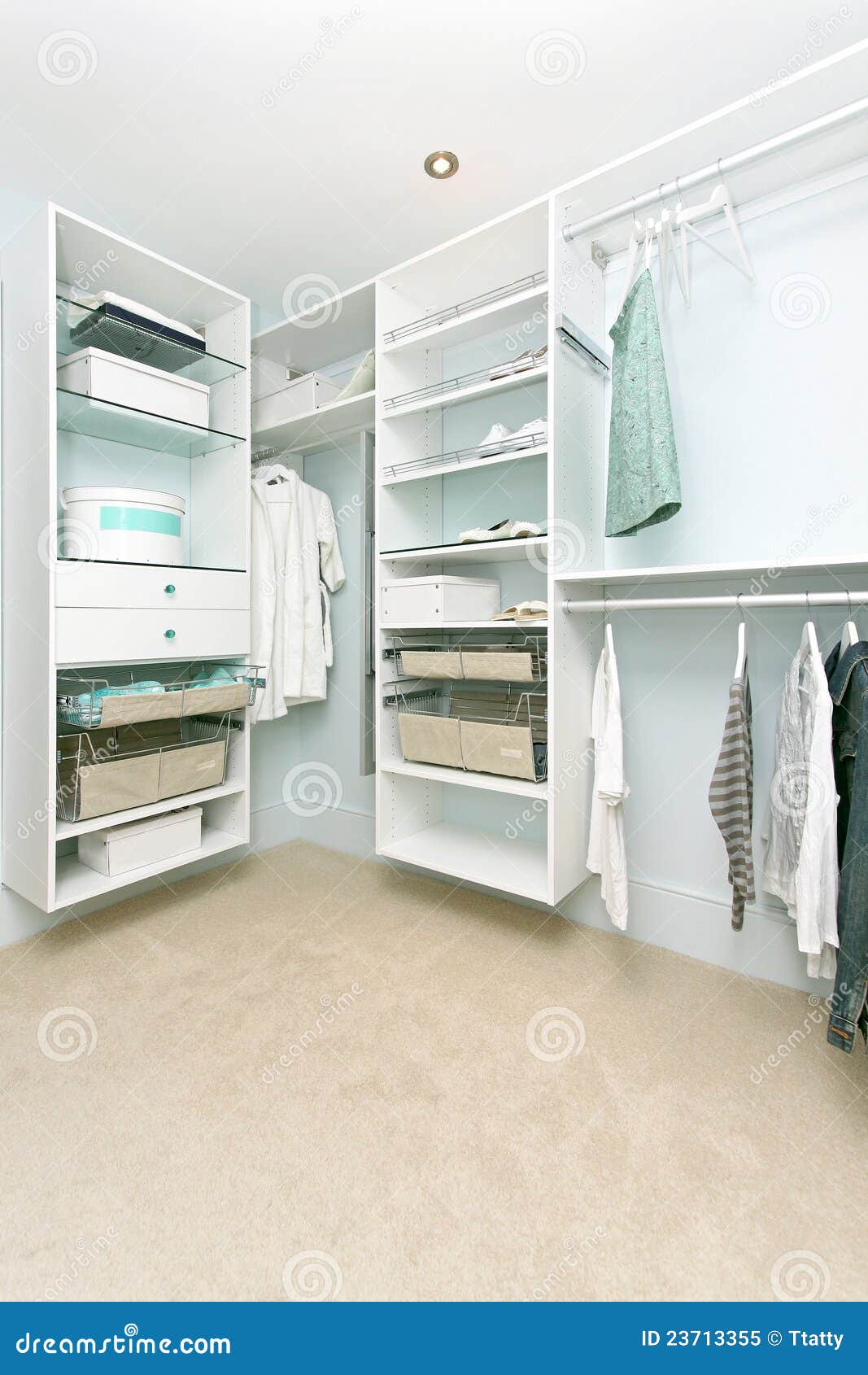 Closet stock image. Image of garment, house, shelf, modern - 23713355