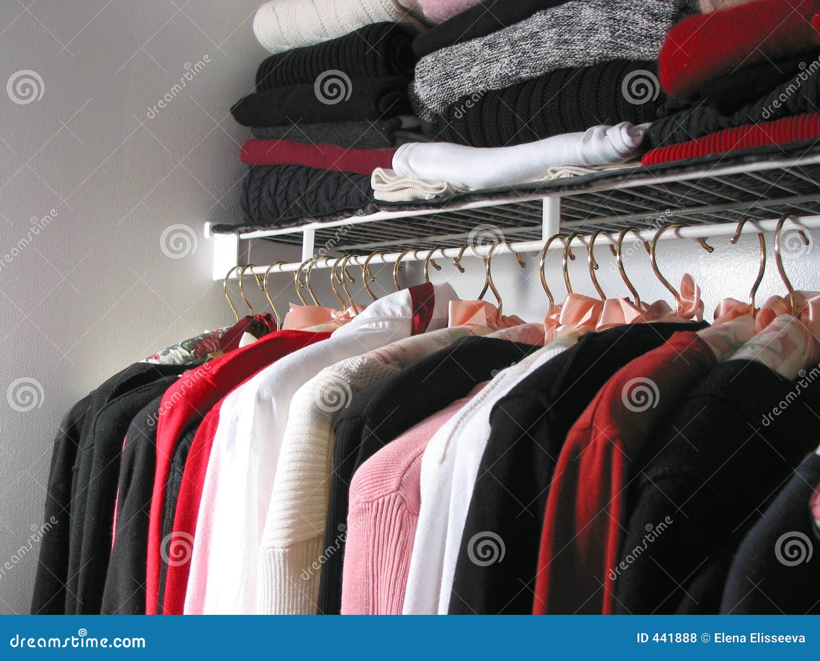 Closet with clothes stock photo. Image of space, dressing - 441888