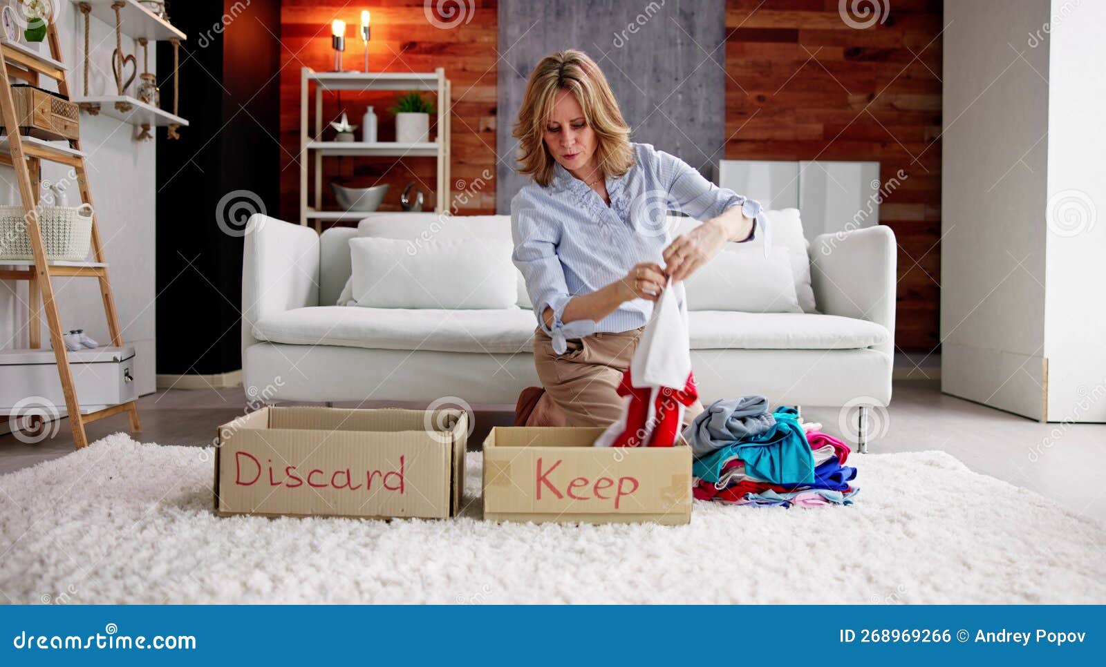 Closet Declutter and Cleaning Stock Photo - Image of organize ...