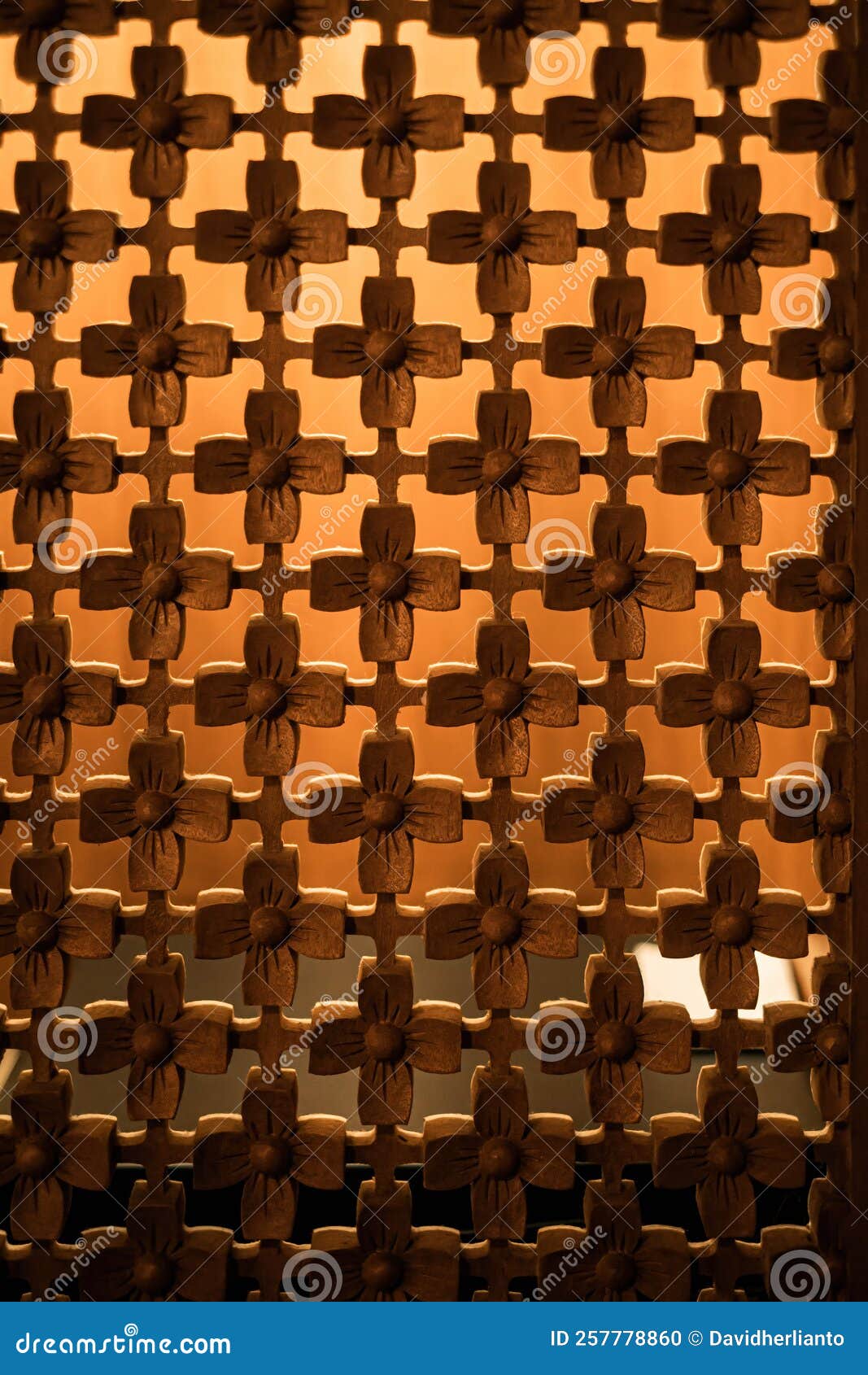 Closet Doors with Flower Pattern Stock Photo - Image of texture ...