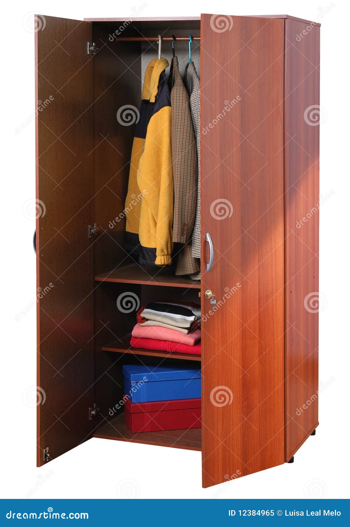 Closet. Isolated stock image. Image of shelf, domestic - 12384965