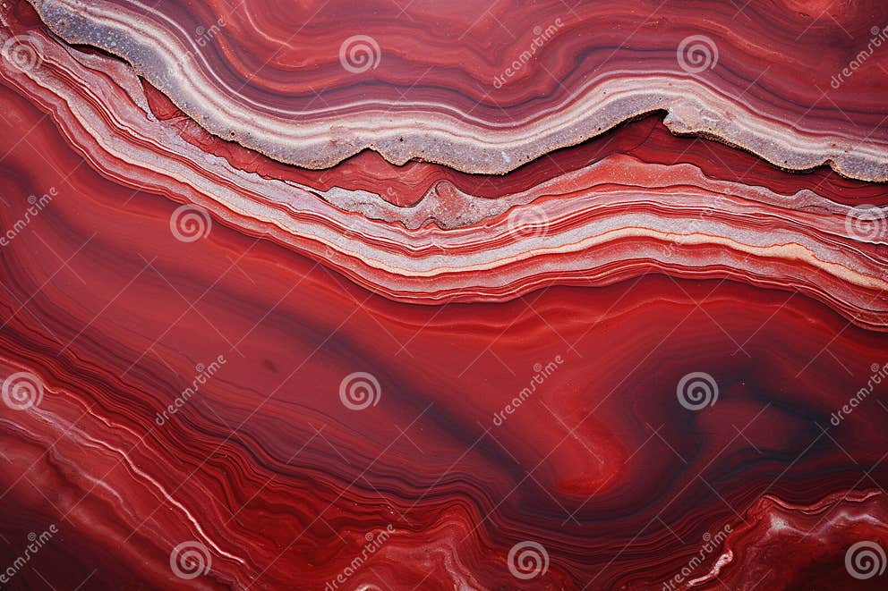 Closeup Abstract Background Gem Malachite Texture Bright Red Colors ...