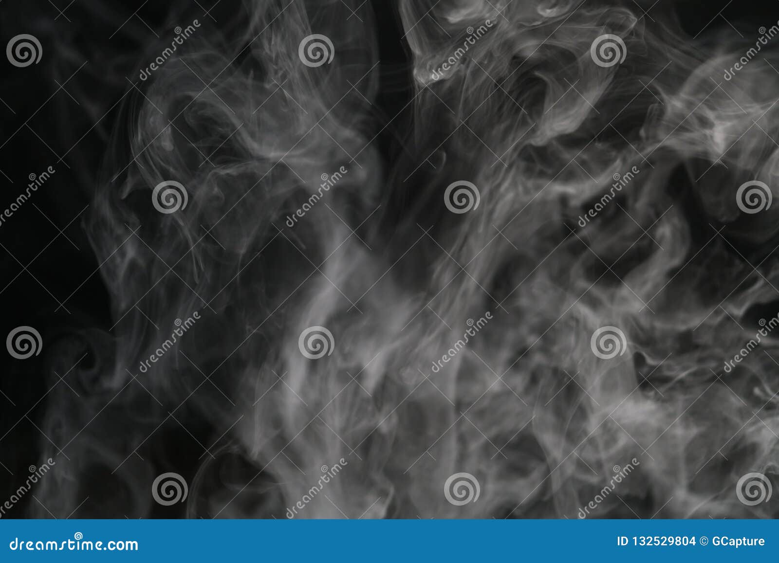 Closeup Abstract Vapor Over Black Background for Backdrop or Overlay ...