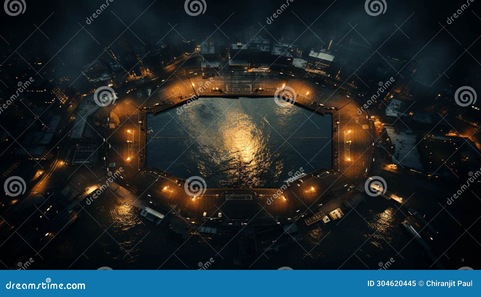 Closeup Aerial View of Boxing Ring Stock Image - Image of vignette ...