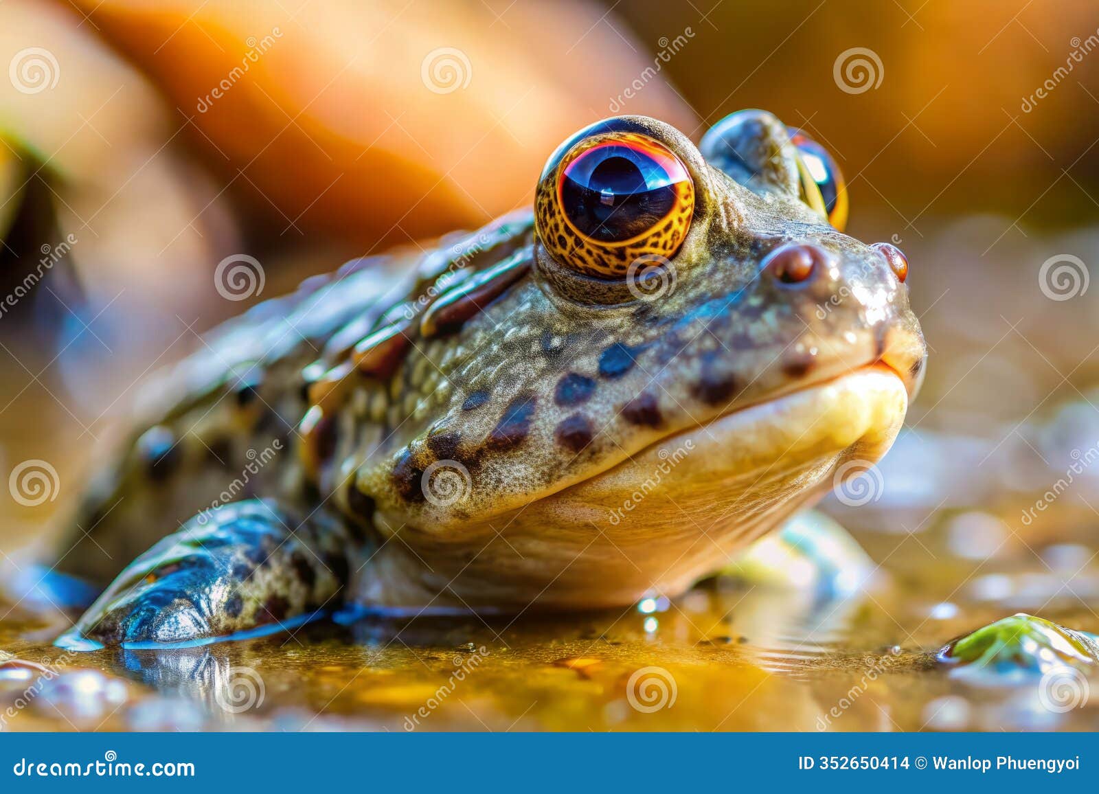 Mudskipper Fish Mosaic Color Silhouette Aquatic Animal Backgroun Vector ...