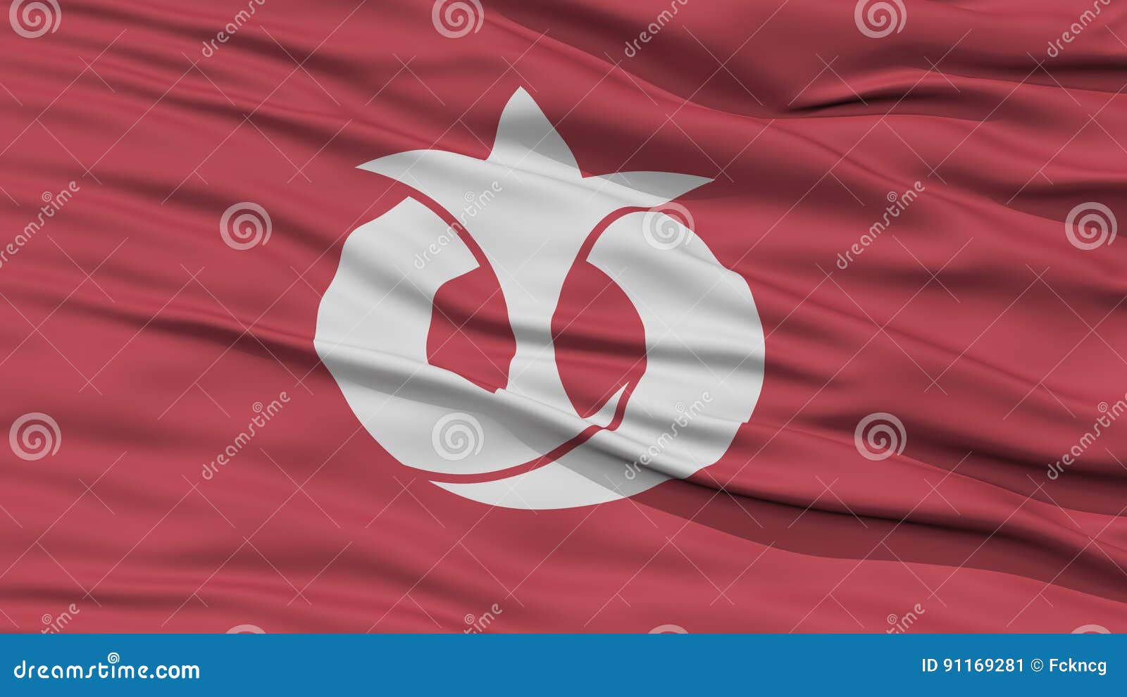 Closeup Aichi Japan Prefecture Flag Stock Illustration - Illustration ...