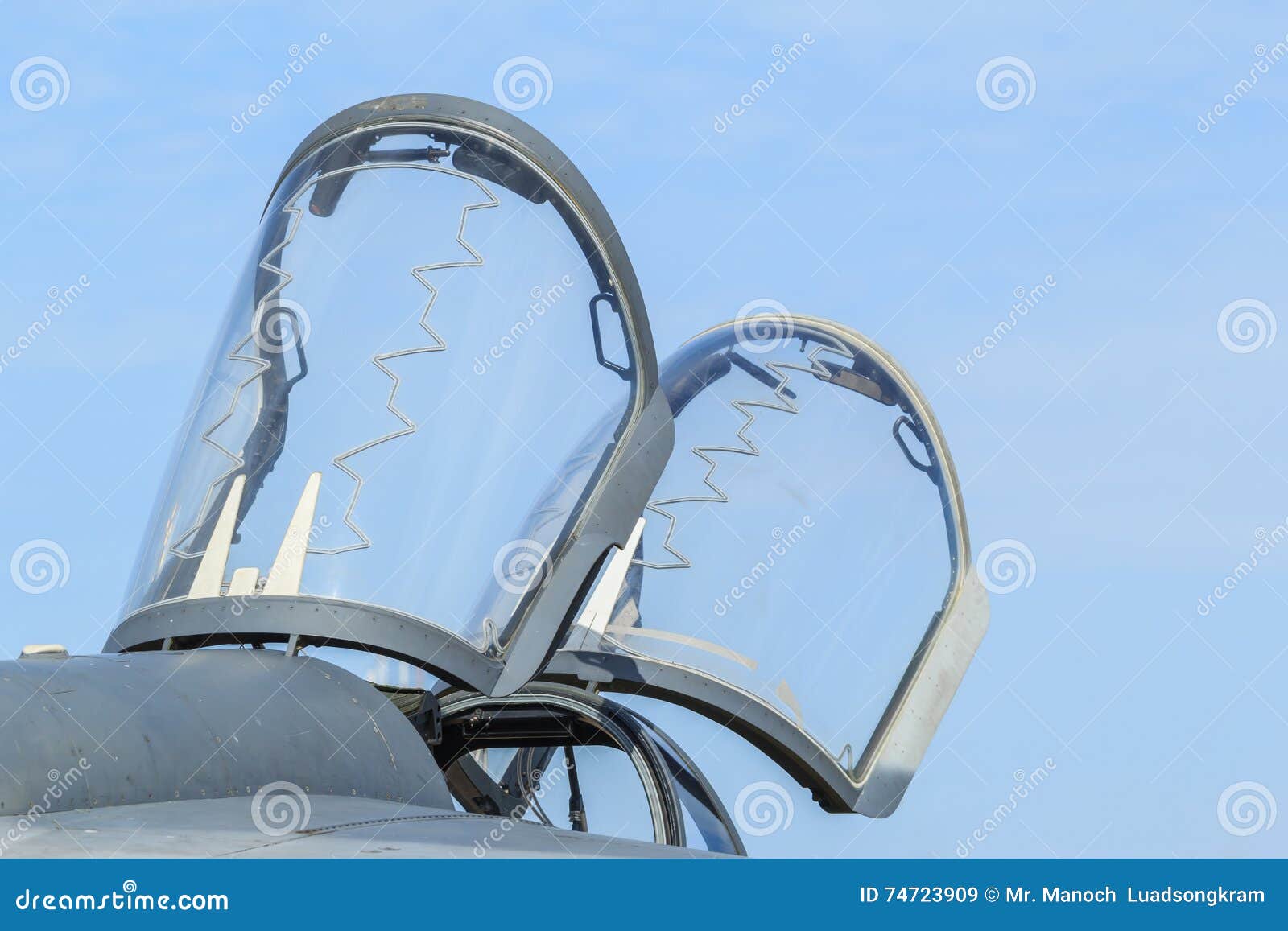 Closeup Of Ejection Seat Inside Cockpit Of Modern Military Jet Airplane ...