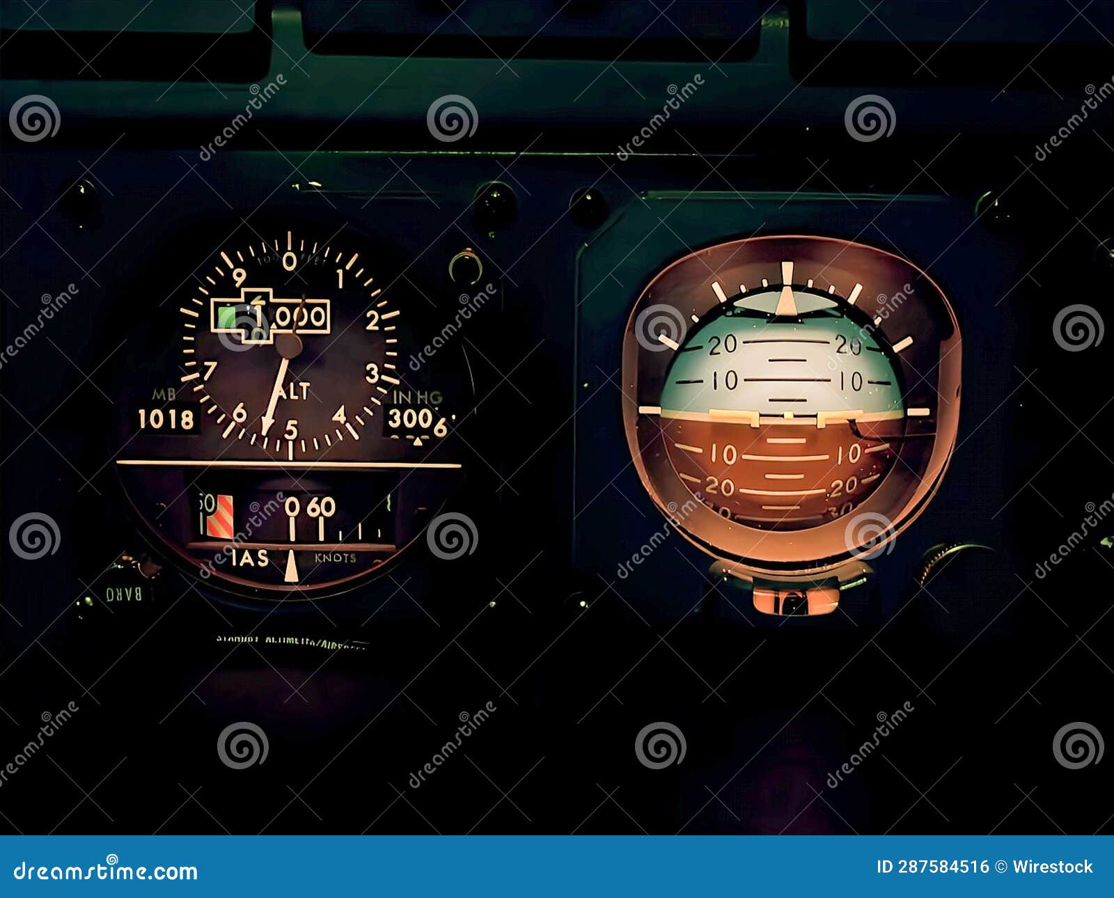 Closeup of an Airplane Control Panel Stock Photo - Image of airplane ...