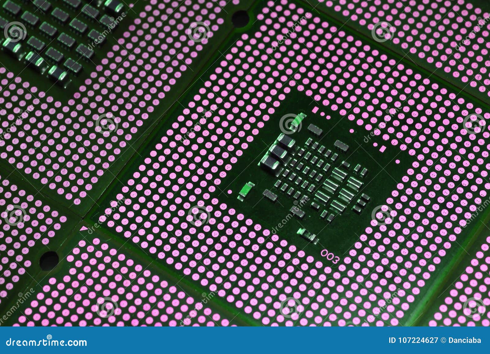 Closeup of Aligned CPU Computer Processor. Background Stock Image ...