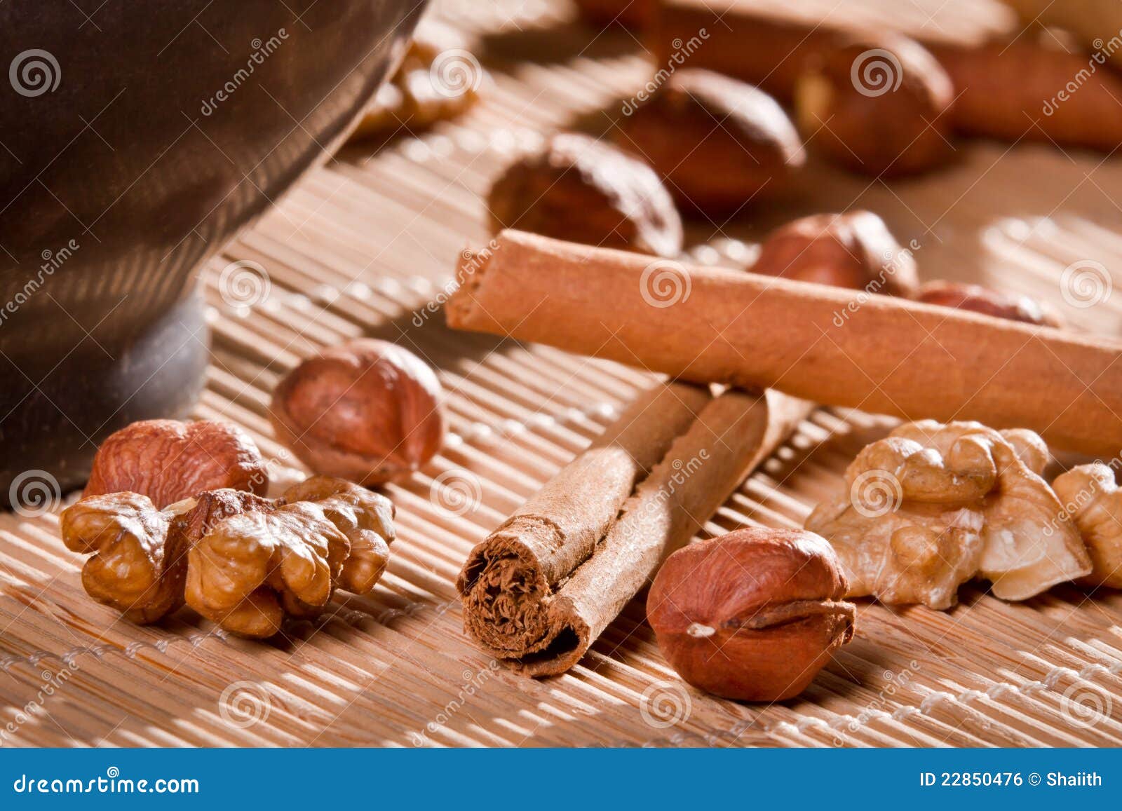 Closeup all sorts of nuts stock photo. Image of ingredient - 22850476