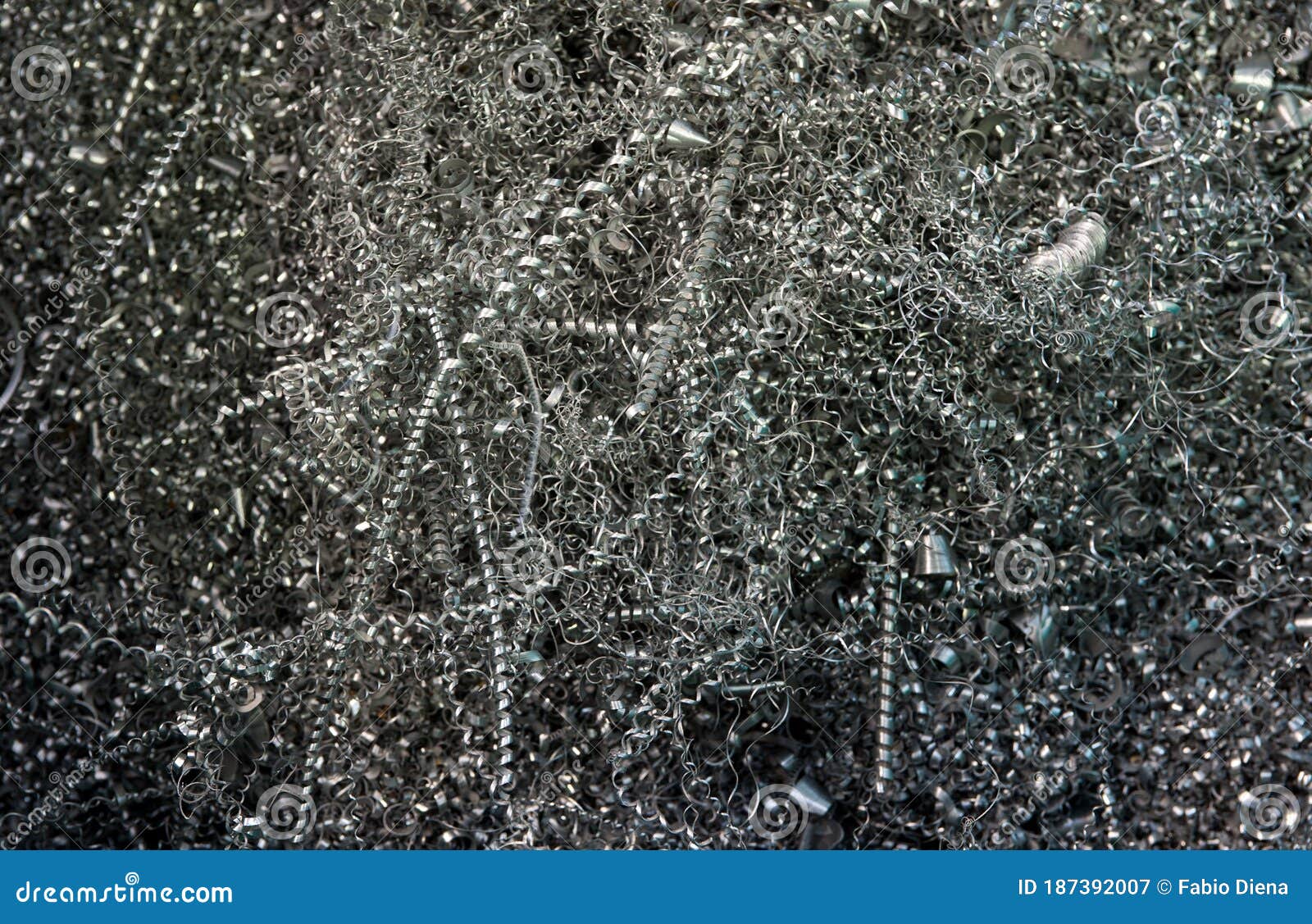 The Closeup of Aluminium Chips from Milling Machine Process Stock Image ...