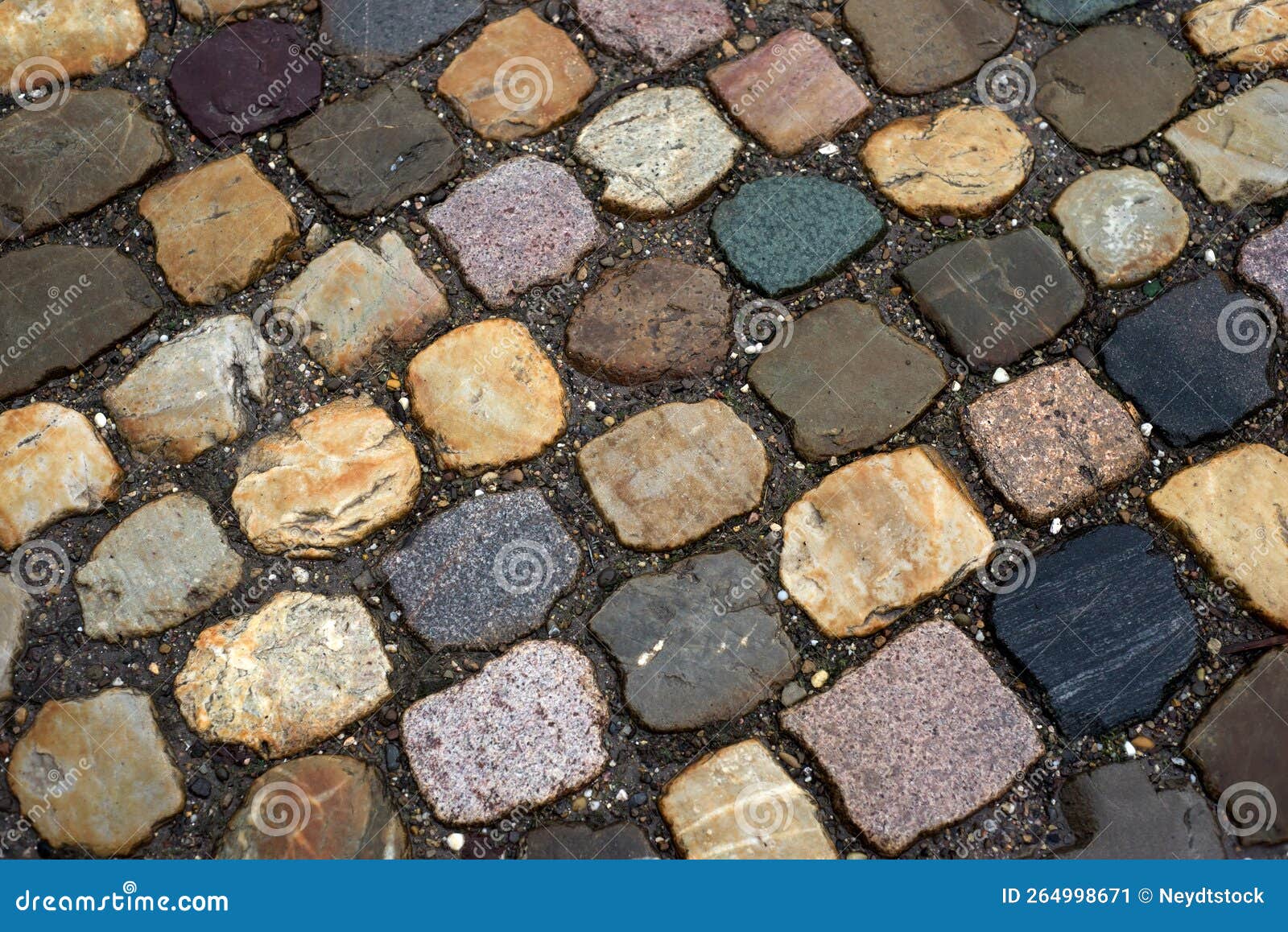 Ancient Cobbles on the Floor in the Street Stock Image - Image of ...