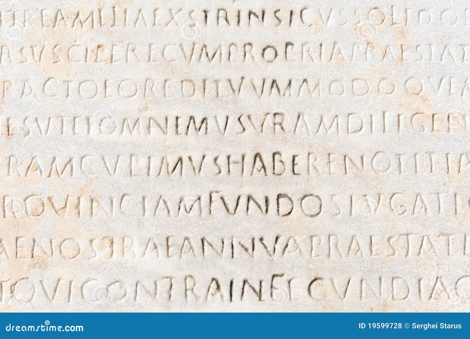 Closeup of Ancient Latin Text Stock Photo - Image of backdrop, column ...