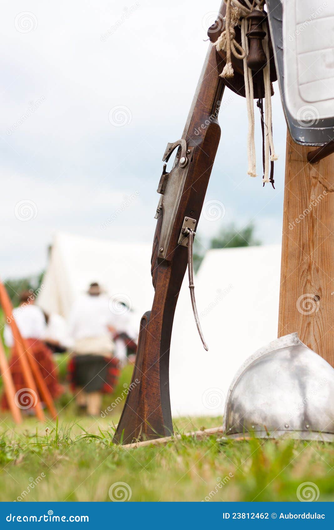 Closeup of an Ancient Wooden Rifle Stock Photo - Image of hero, armory ...