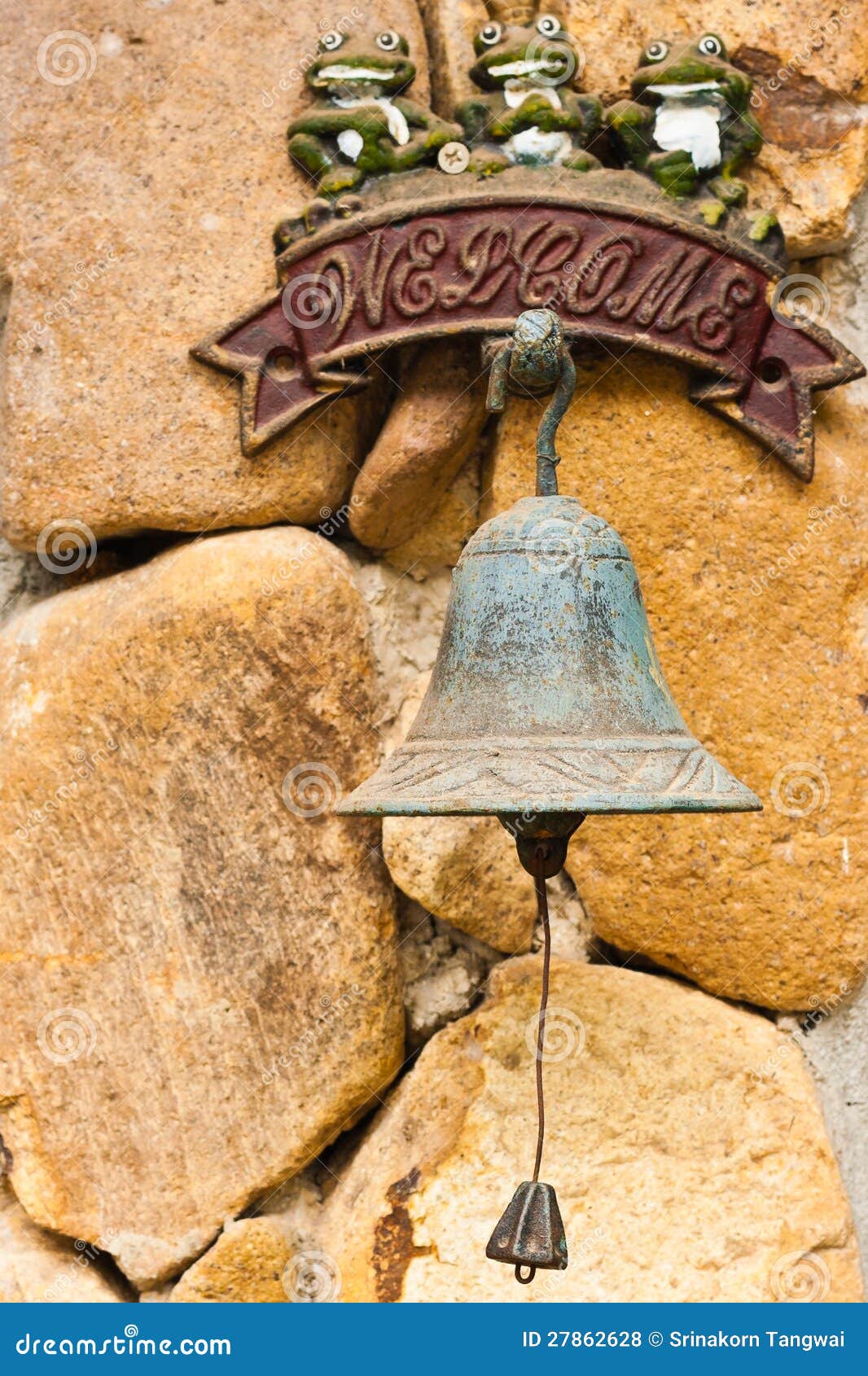 Closeup of Antique Rusty Bell Stock Photo - Image of ornament, jingle ...