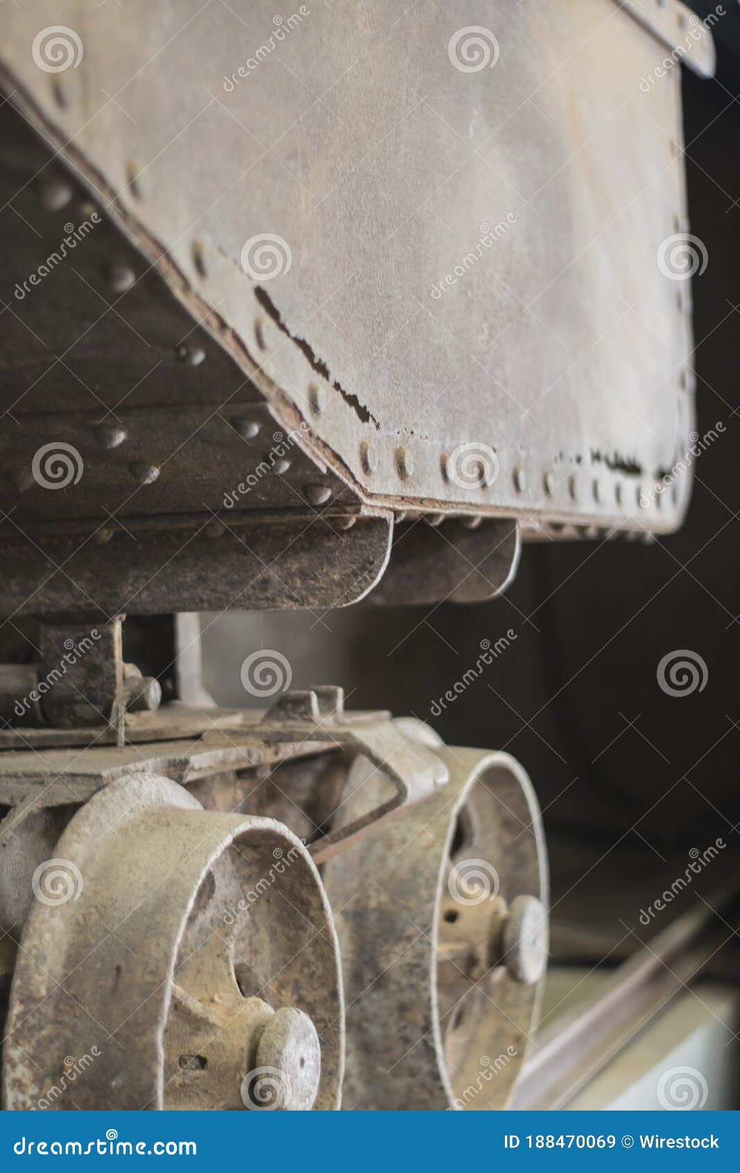 Closeup of Antique, Rusty Mining Car on Rails Stock Image - Image of ...