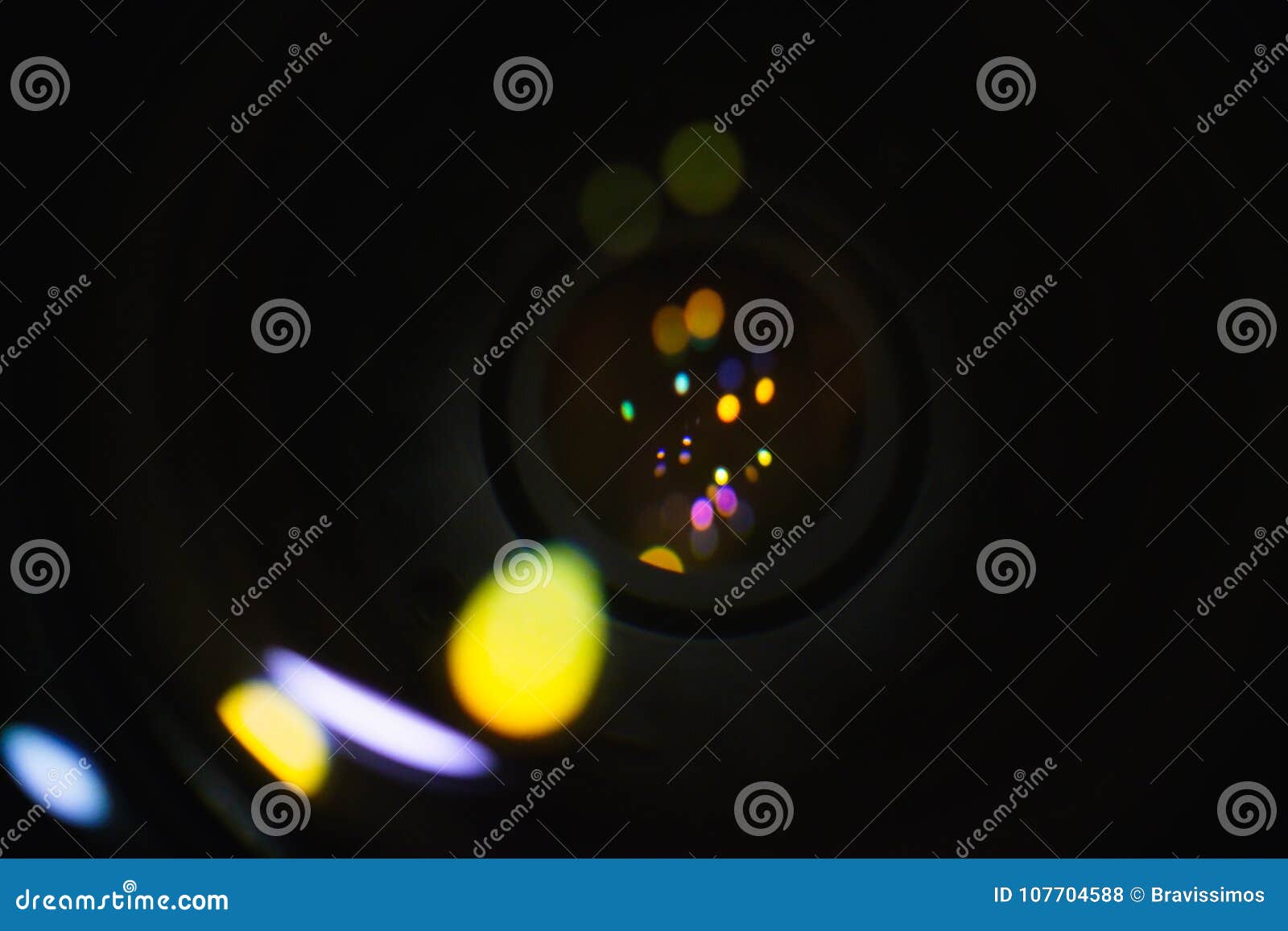 Closeup Aperture Blades with Reflection Flares of Lens Stock Photo ...