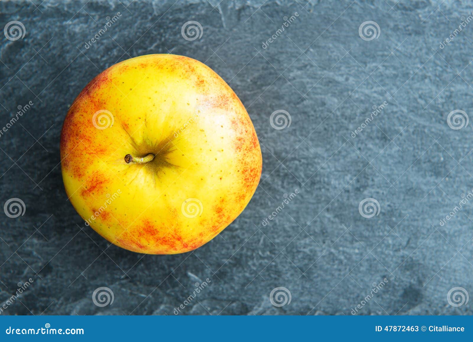 Closeup on Apple on Stone Substrate Stock Image - Image of gastronomy ...