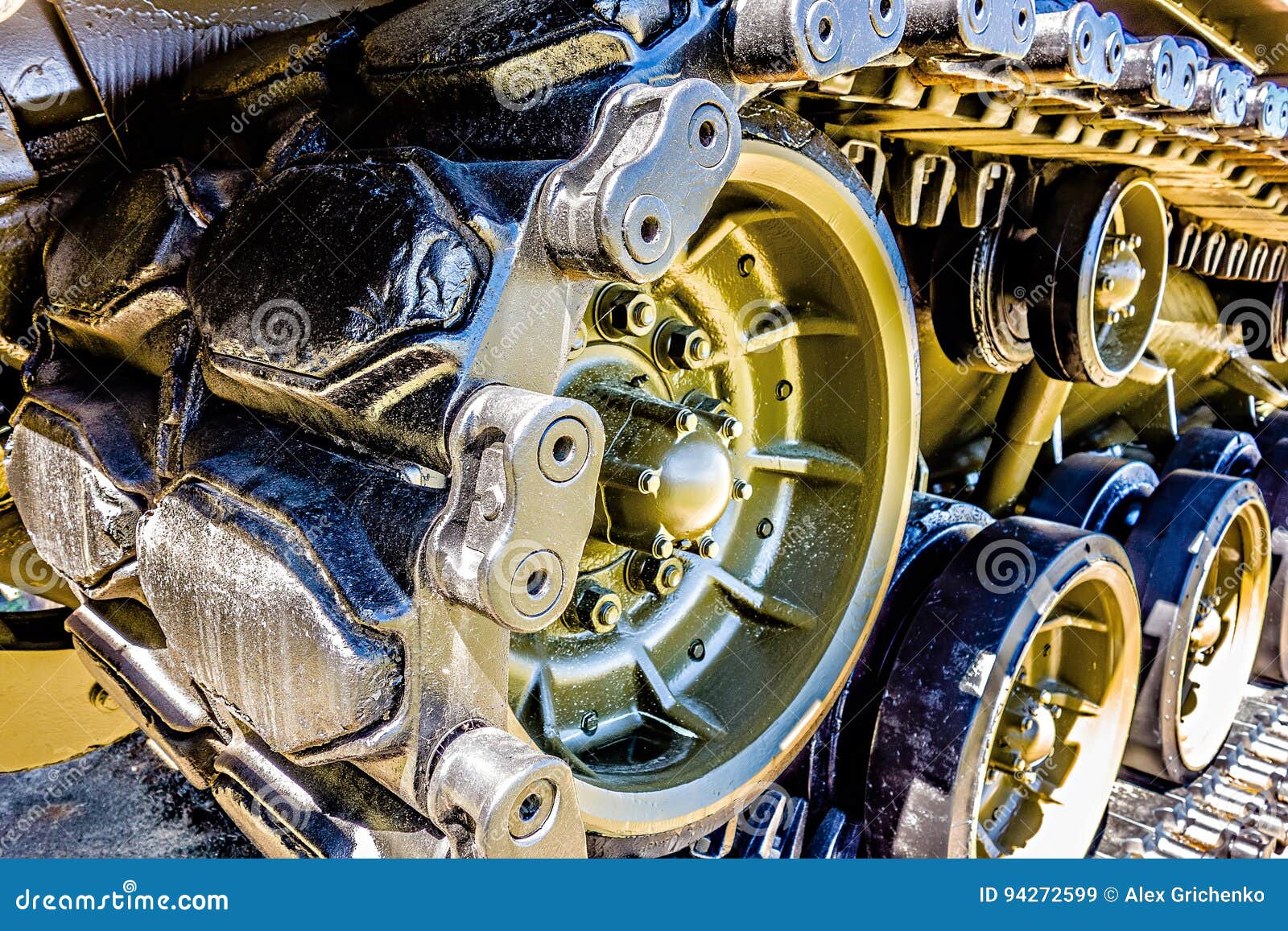 Closeup of an Army Tank Parts Stock Image - Image of armed, headlight ...