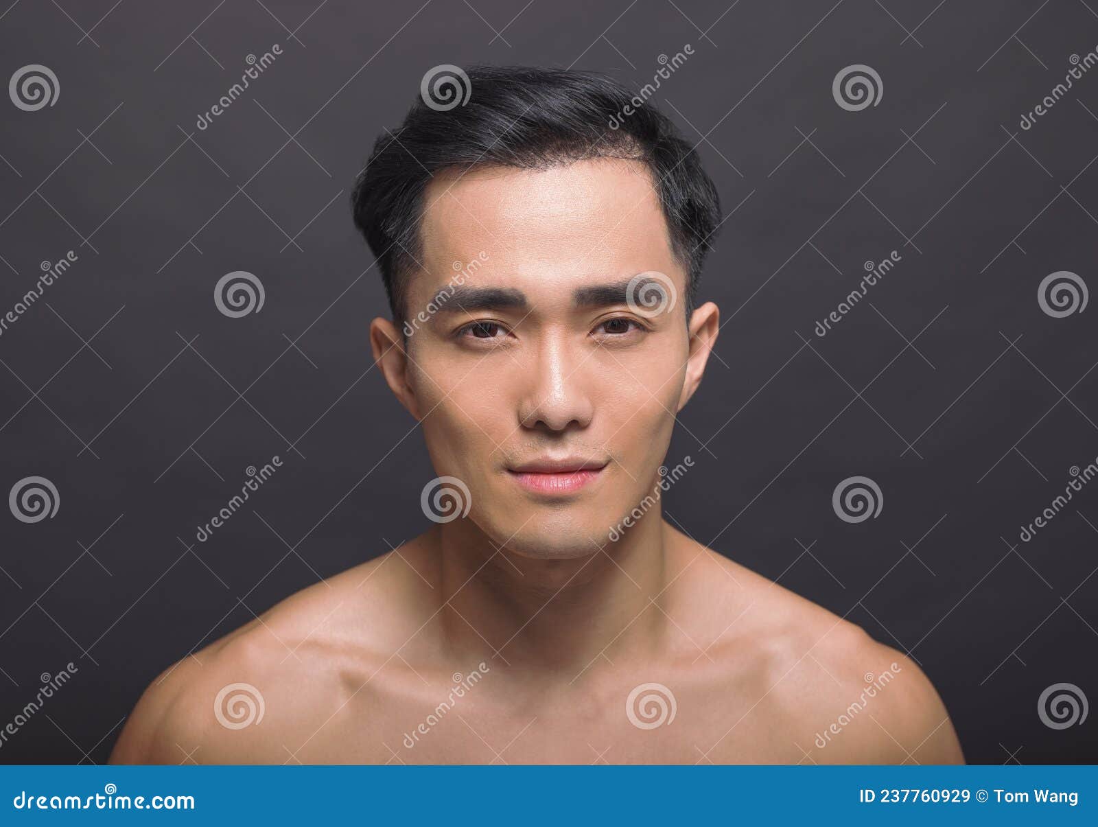 Closeup Asian Face, Little Baby Girl Sick Her Using Steam Inhaler ...