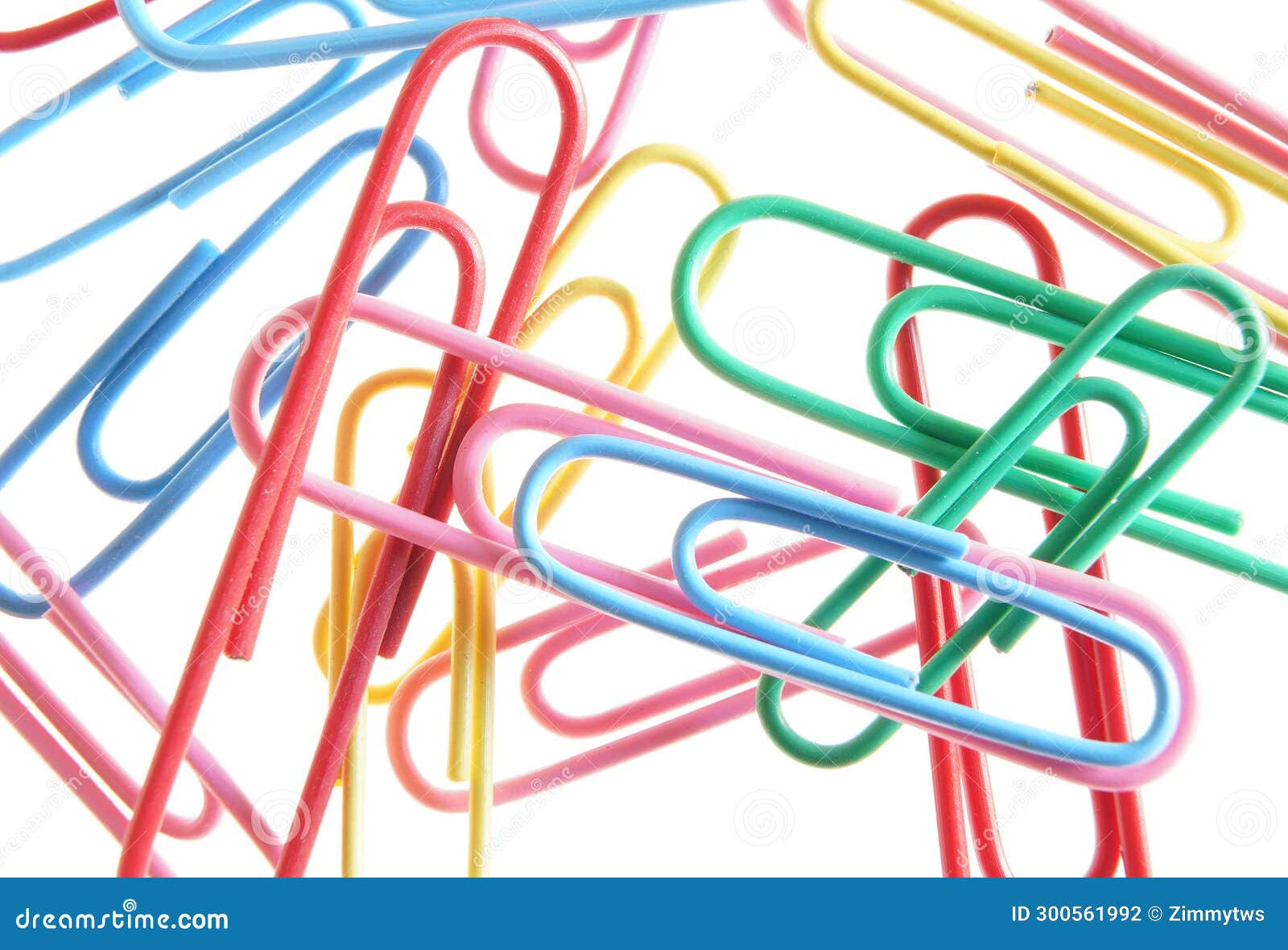 Colorful Paperclips With Different Sizes Stock Photography ...