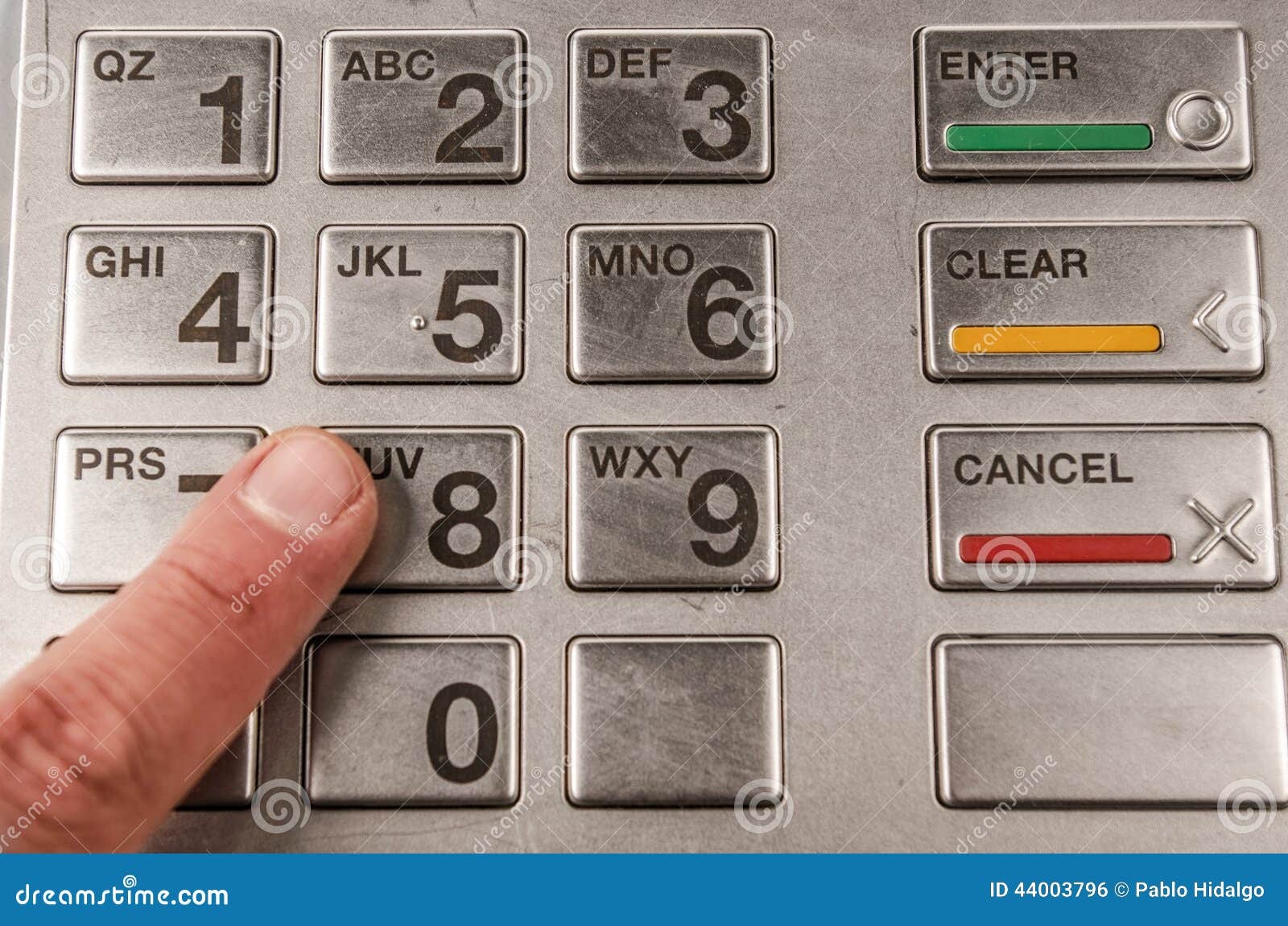 Closeup of Atm Machine Keyboard Stock Photo - Image of entry ...