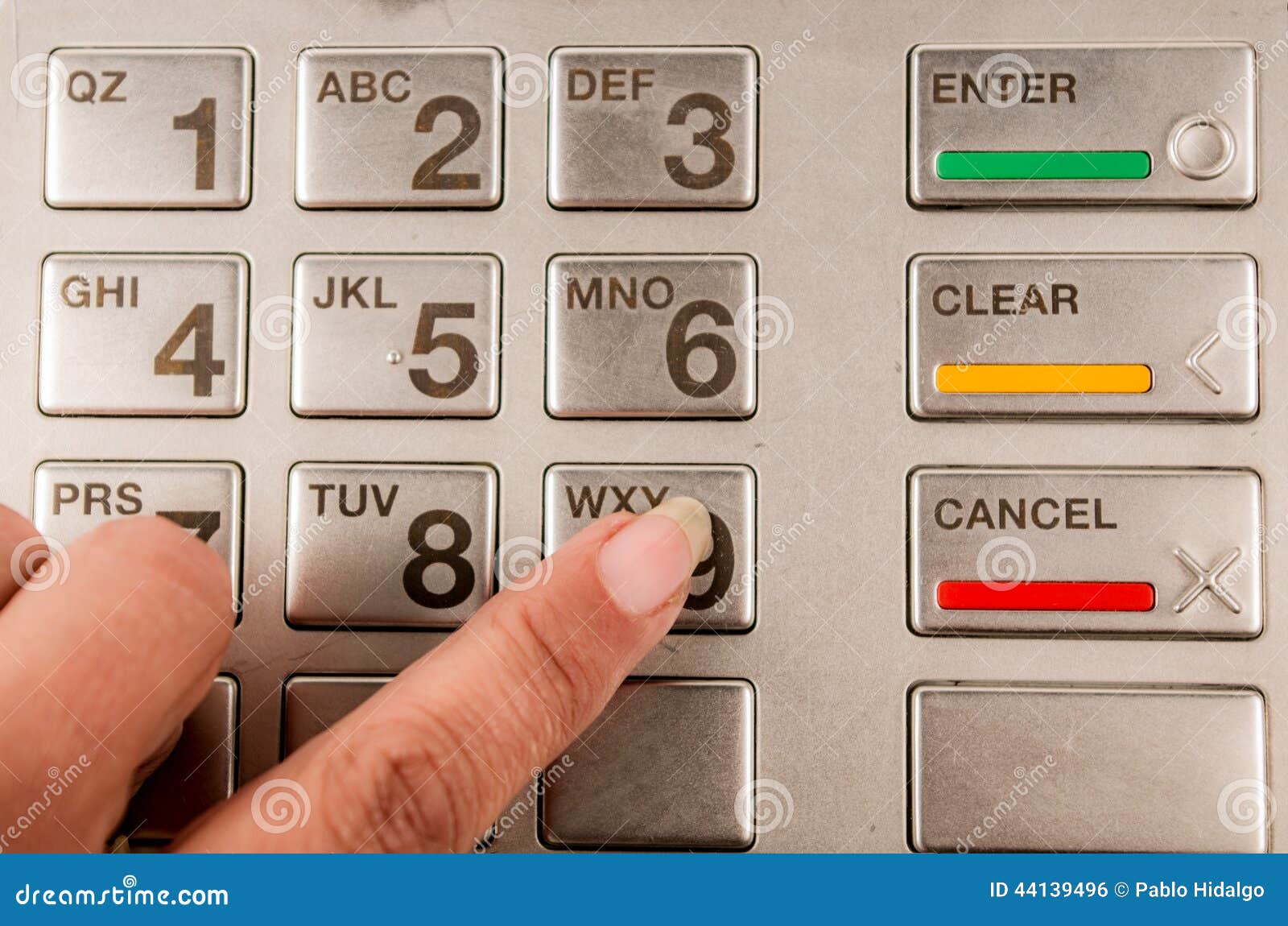 Closeup of Atm Machine Keyboard Stock Photo - Image of bank, metal ...