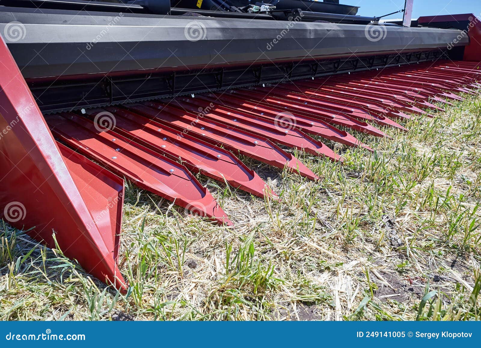 Closeup of Attachments of a Modern Harvester Stock Image - Image of ...
