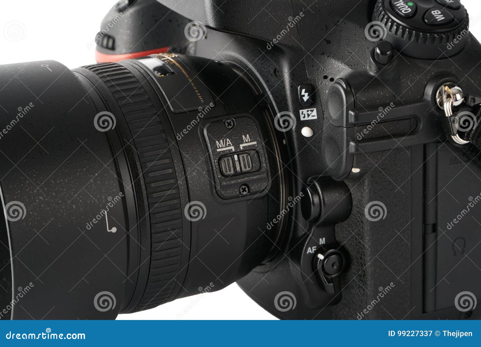 Af/mf Switch on a Dslr Camera Stock Image - Image of technology, dslr ...