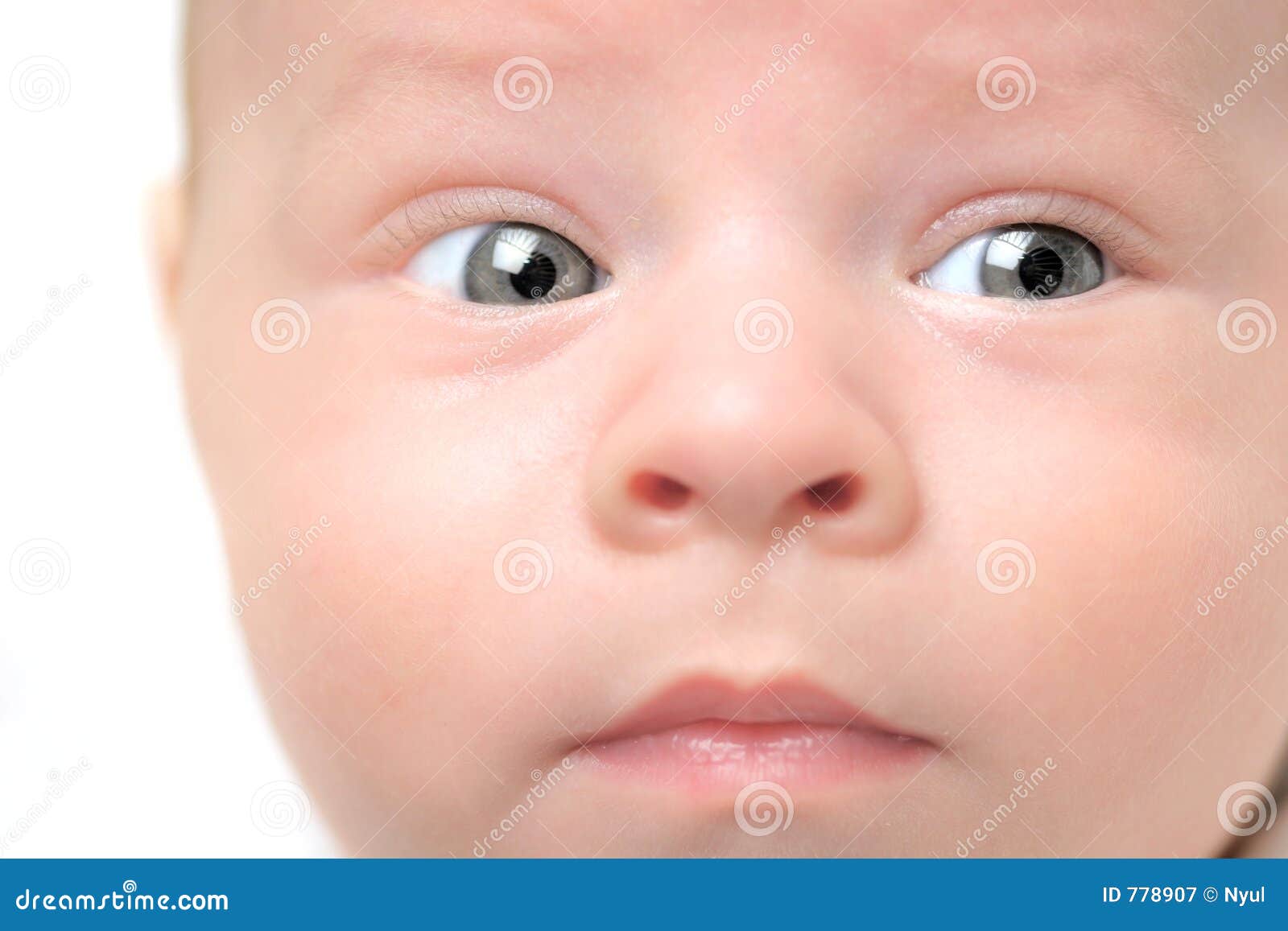 Closeup of a baby face stock image. Image of mouth, cute - 778907