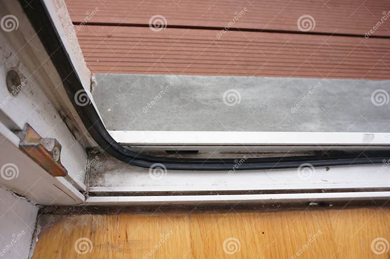 Closeup of Balcony Door Threshold Stock Photo - Image of floor, sill ...