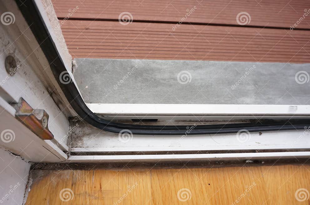 Closeup of Balcony Door Threshold Stock Photo - Image of floor, sill ...