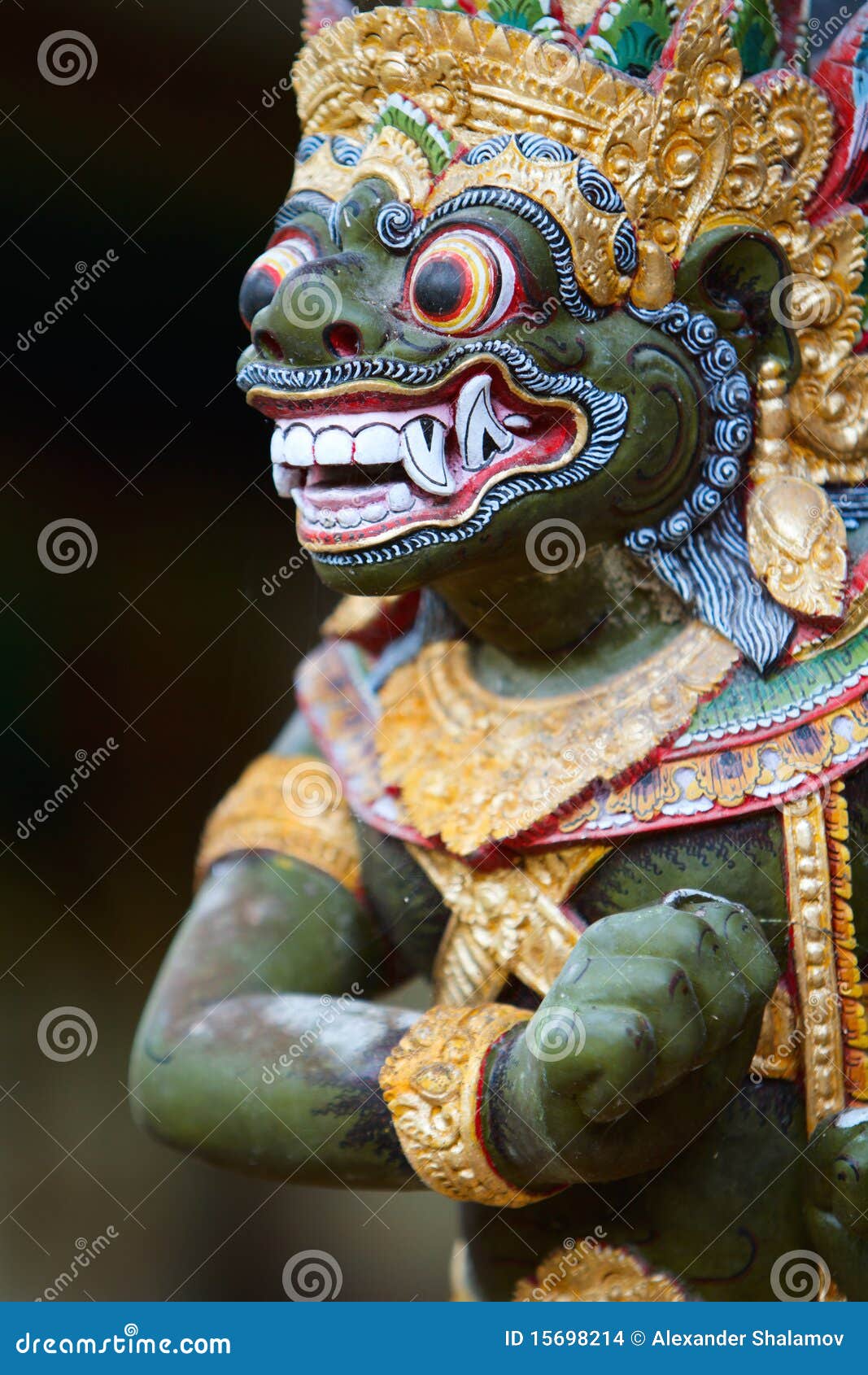 Closeup of Balinese God Statue Stock Photo - Image of spiritual ...