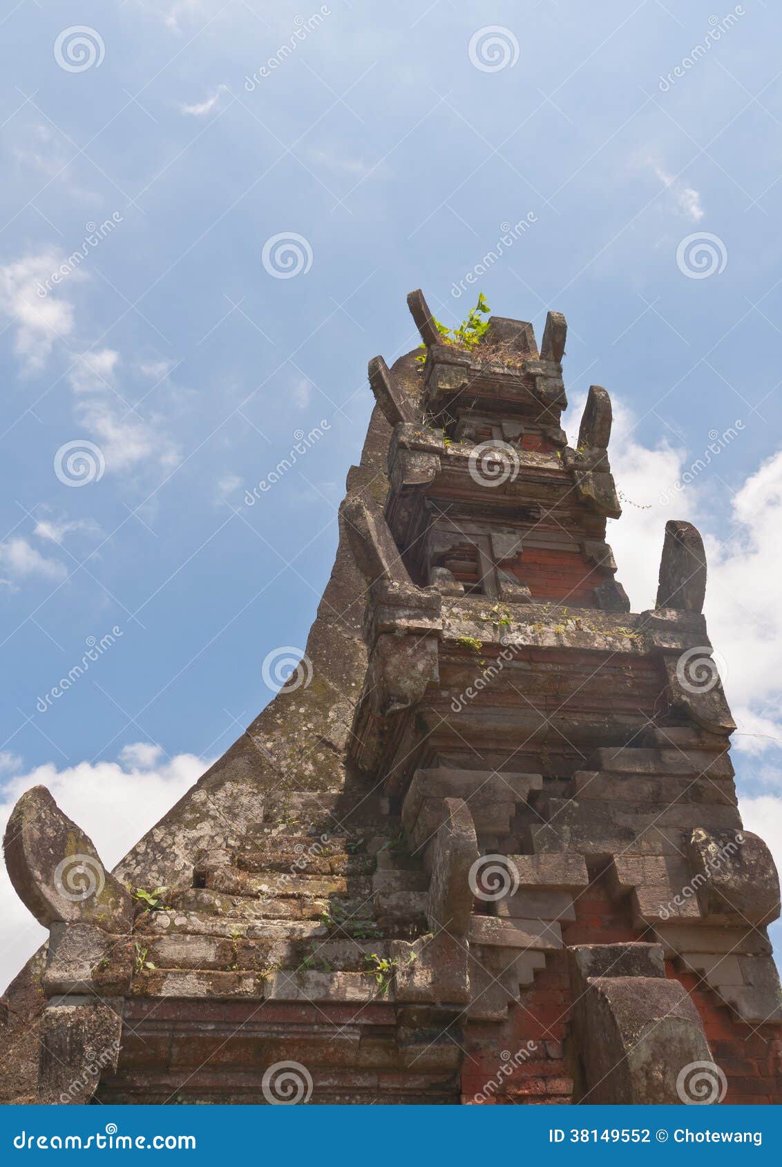 Closeup of Balinese Style Ancient Gate Top Head Stock Photo - Image of ...