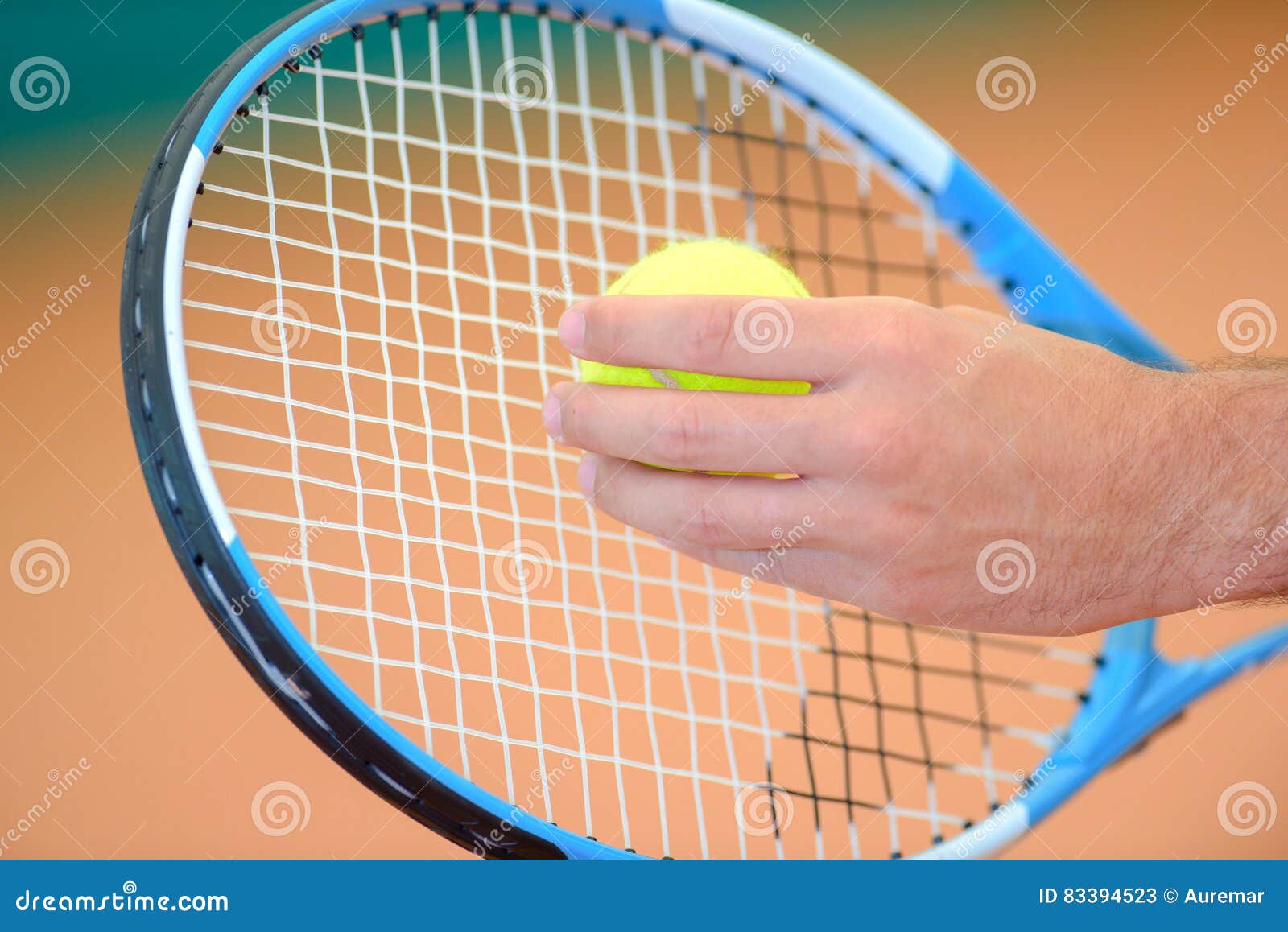Closeup Ball and Tennis Racket Stock Image - Image of ball, procedure ...