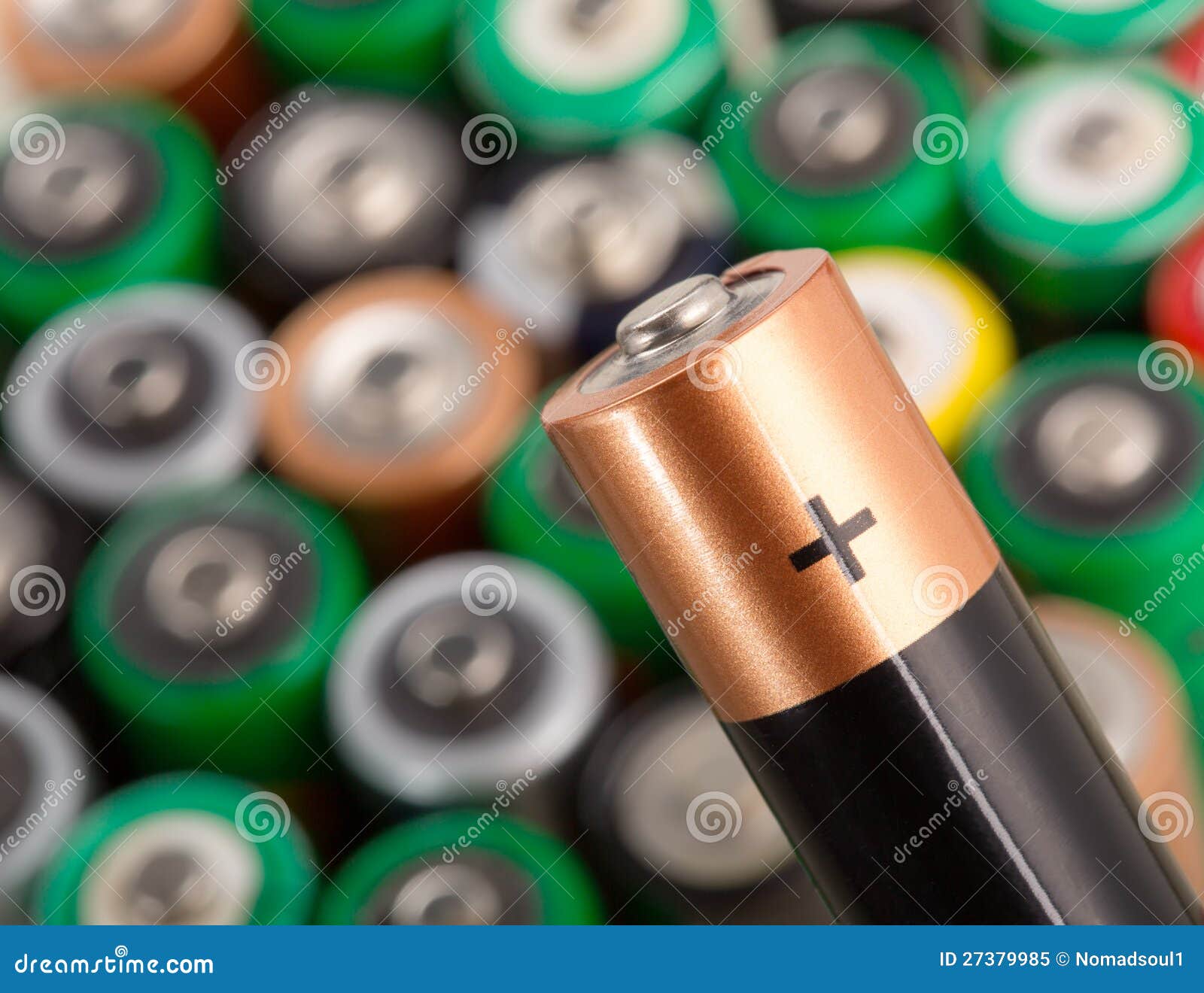 Closeup of battery stock image. Image of accu, cylinder - 27379985