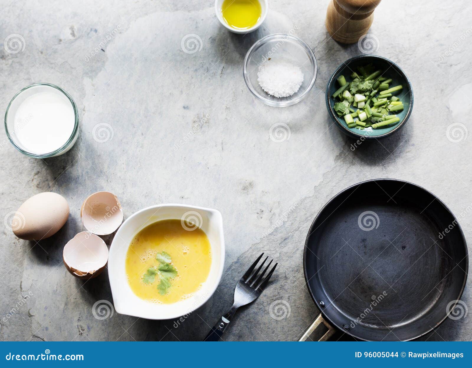 Closeup of Beated Eggs Preparing To Be Cooked Stock Photo - Image of ...