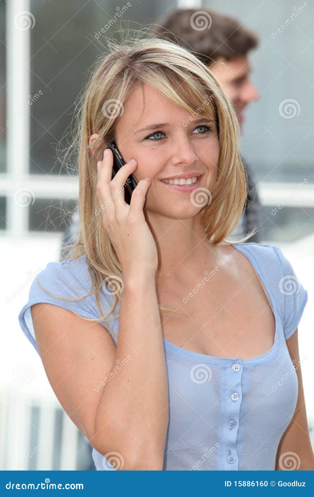 Closeup of Beautiful Blond Student Stock Photo - Image of blond ...