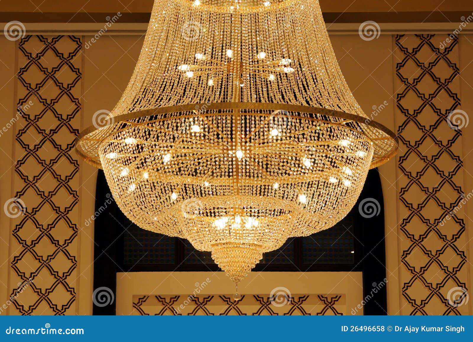 Closeup of a Beautiful Chandelier Light Stock Photo - Image of pendant ...