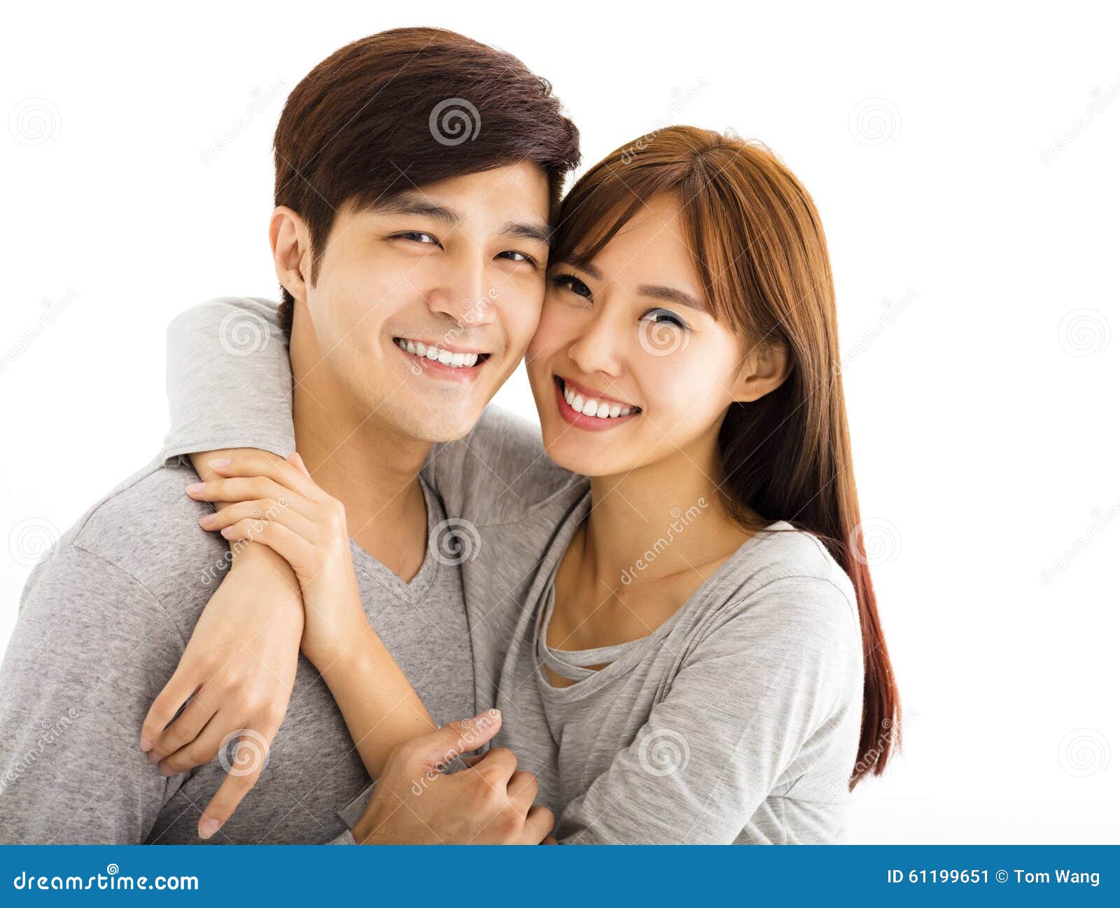 Closeup Beautiful Happy Couple Stock Image - Image of boyfriend, person ...