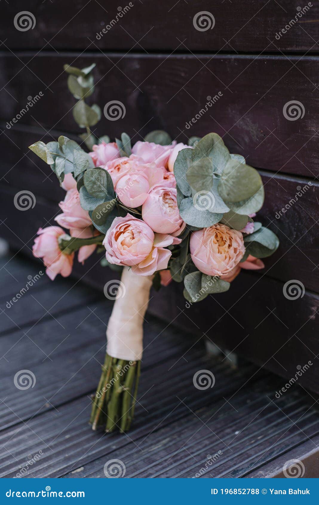 Closeup of Beautiful Pink Rose Bouquet Held by a Gracious Bride Stock ...