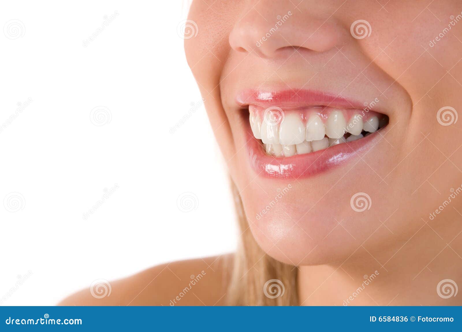 Closeup of beautiful smile stock photo. Image of happy - 6584836