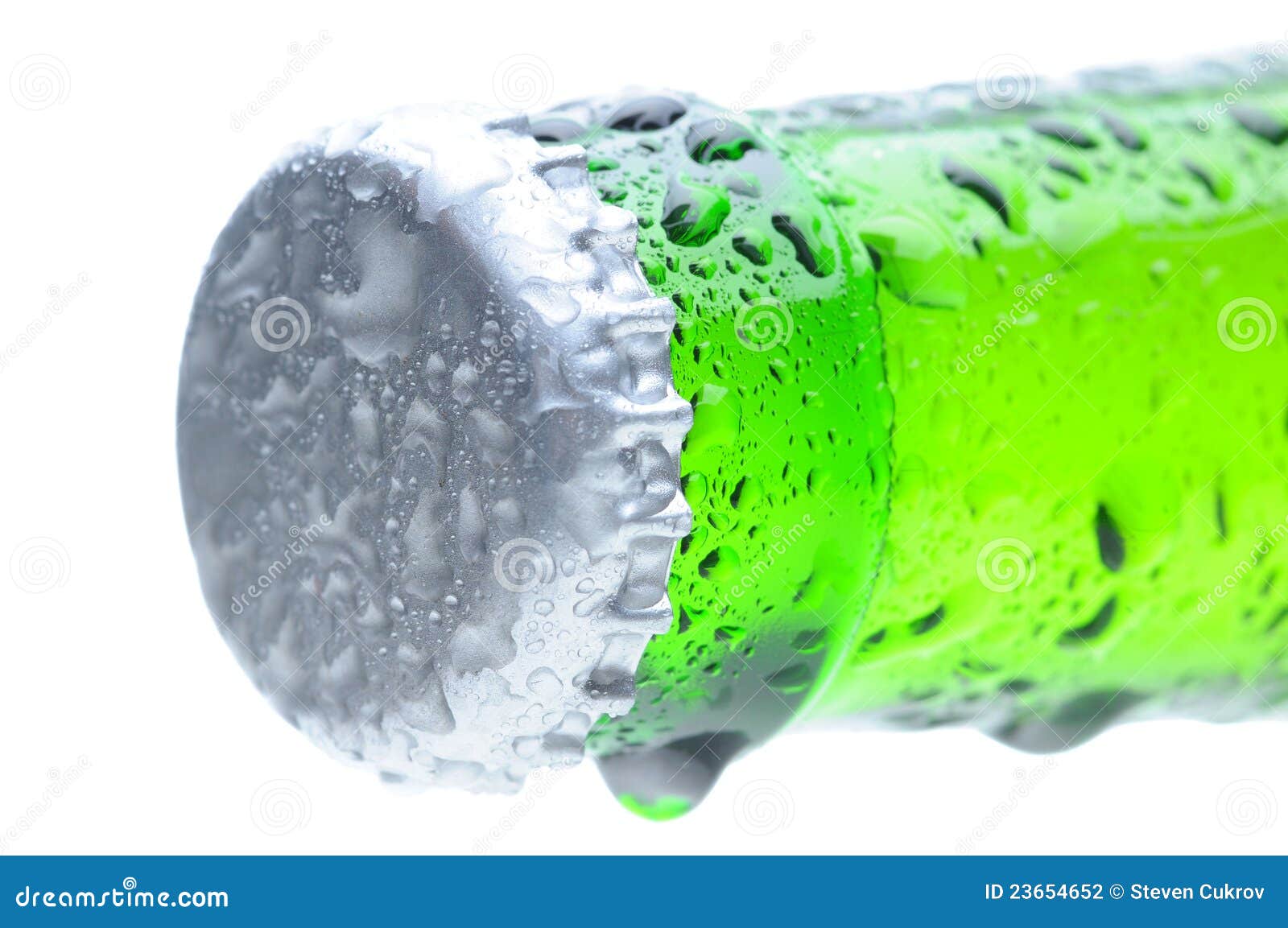 Closeup of a Beer Bottle Neck and Cap Stock Photo - Image of brown ...