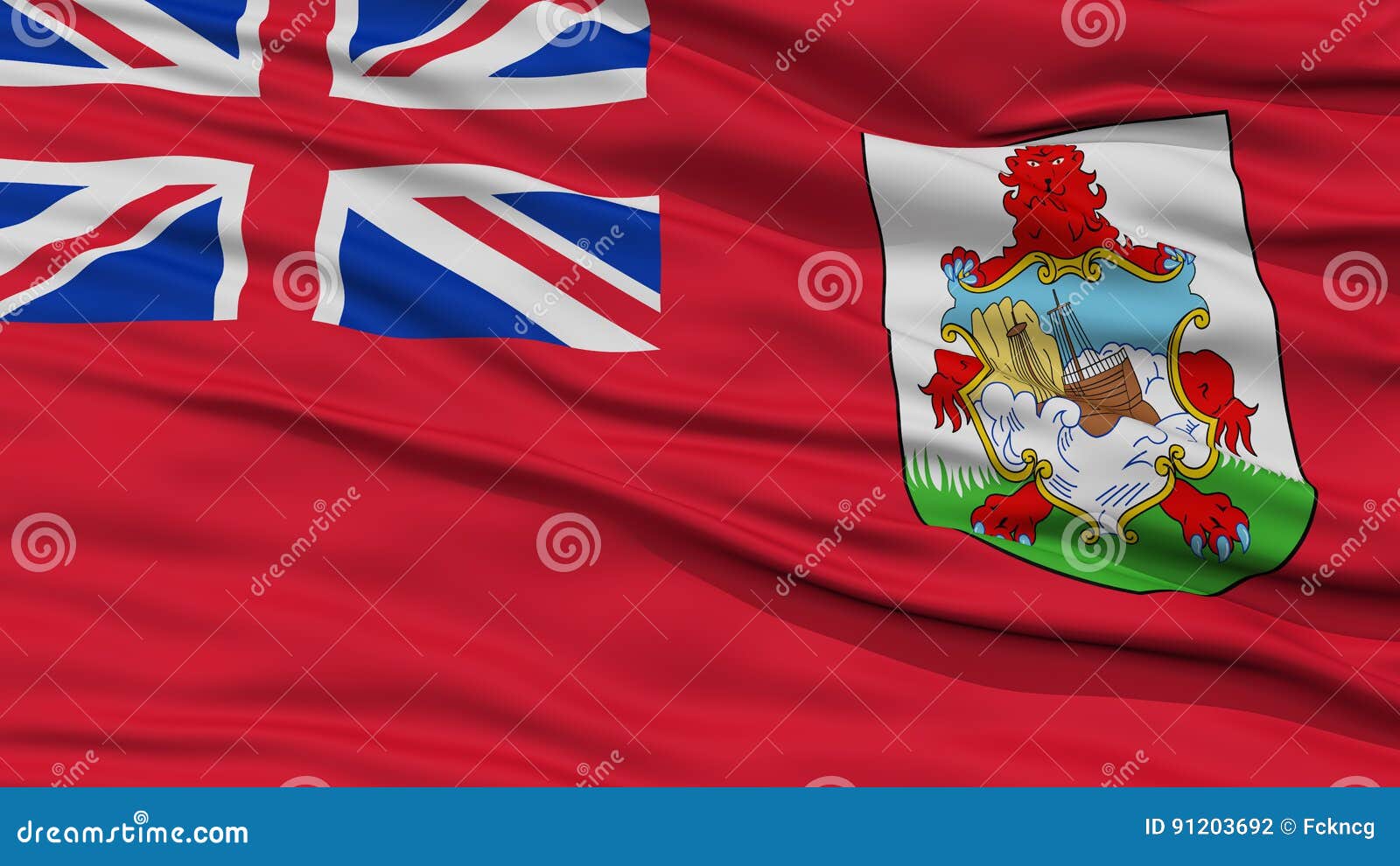 Closeup Bermuda Flag stock photo. Image of proud, flag - 91203692