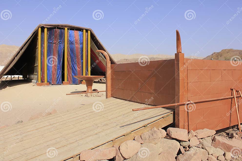 Closeup of Biblical Tabernacle Model in Israel Stock Image - Image of ...
