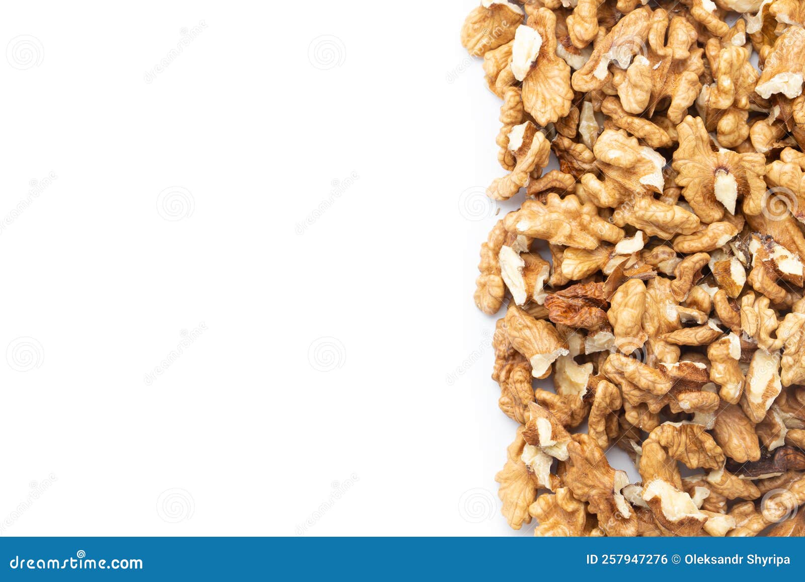 Closeup of Big Shelled Walnuts Pile. Nuts are a Source of Vegetable ...