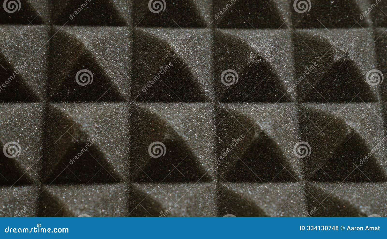 Closeup of Black Acoustic Foam Panels with a Textured Surface Arranged ...