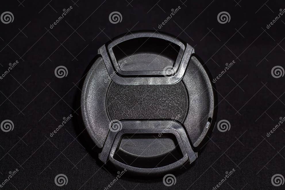 Closeup of a Black Cap of the Camera Lens Under the Light Stock Photo ...