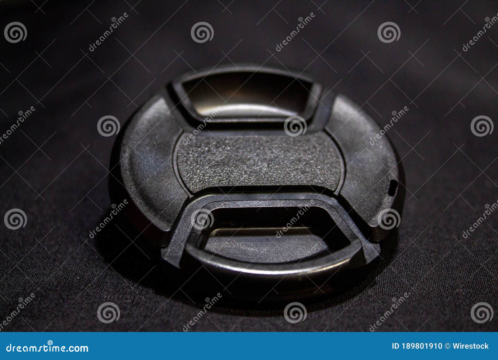 Closeup of a Black Cap of the Camera Lens Under the Light Stock Photo ...